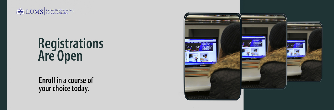 Registrations for CES Online Courses are Now Open! | Welcome to LUMS